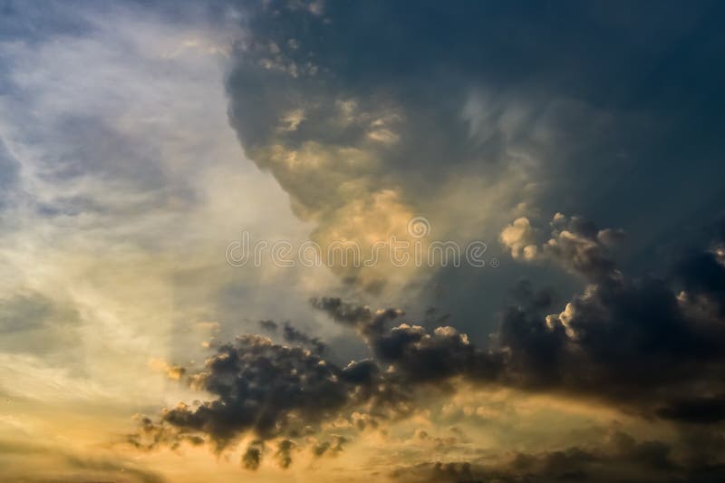 Nice sun rays with clouds stock photo. Image of landscape - 130987652