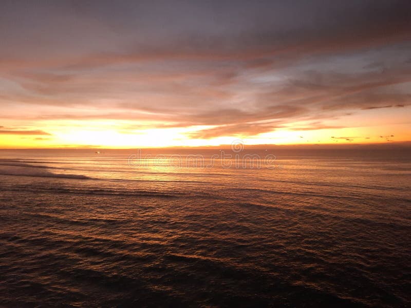 Nice sun set at the ocean stock image. Image of ocean - 378562719