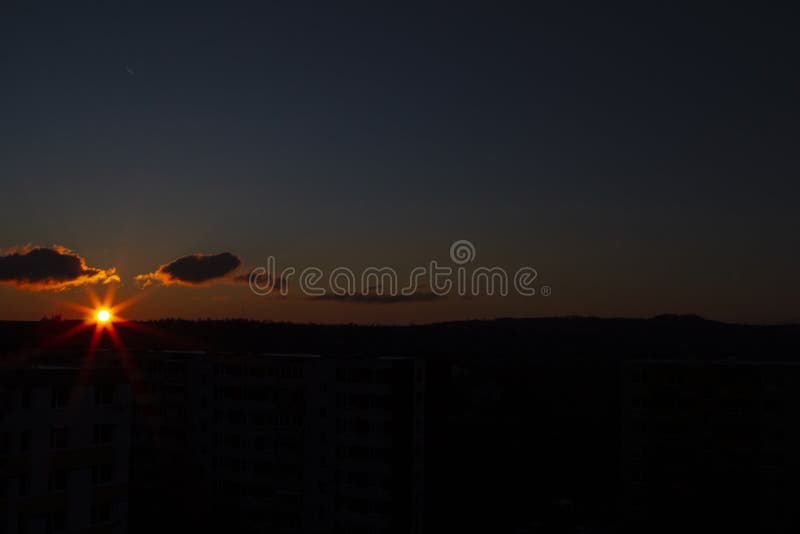 Nice sunrise 2019 stock photo. Image of sunrise, spring - 143849116