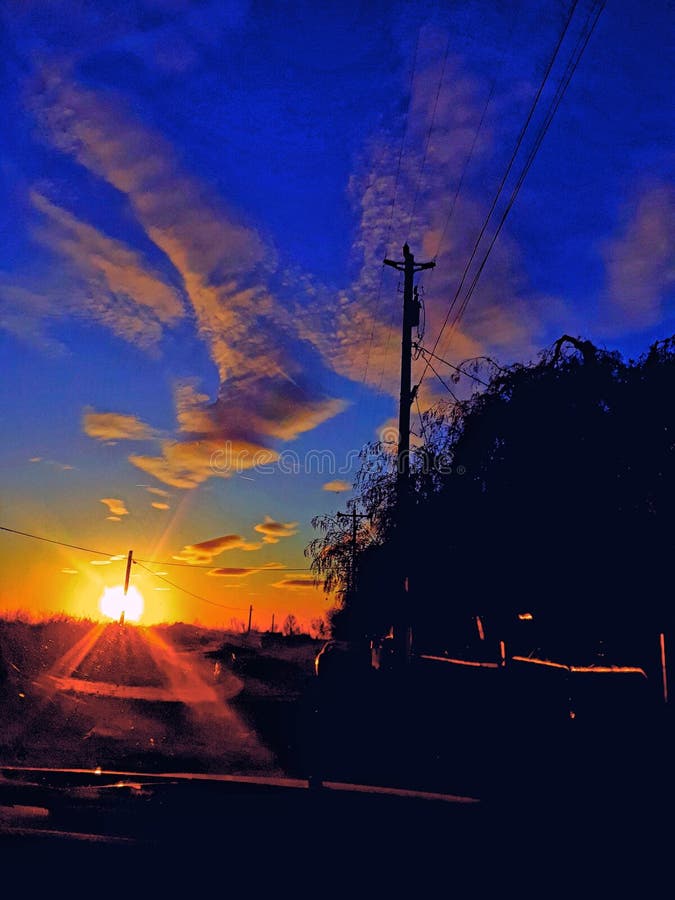 Nice sunset stock photo. Image of film, sunset, natural - 114598436