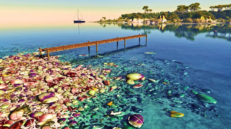 Nice sunset stock image. Image of lake, beauty, dawn - 29754603