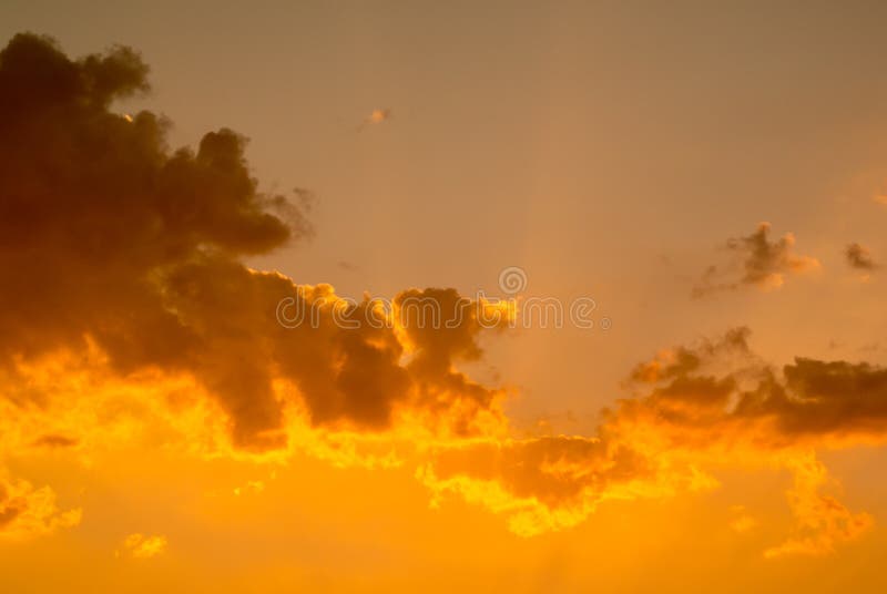 Nice sunset sky stock photo. Image of natural, nature - 64609442