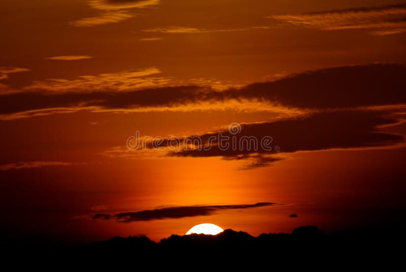 Nice Sunset Sky with Clouds Stock Photo - Image of orange, beauty: 75871102