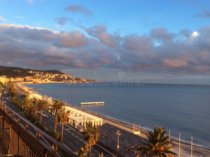 Nice at sunset stock photo. Image of nice, looking, sunset - 52424832