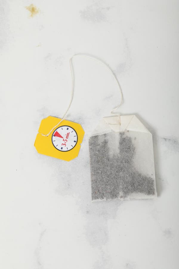 Simple Tea Bag Isolated on White Background Stock Image - Image of ...