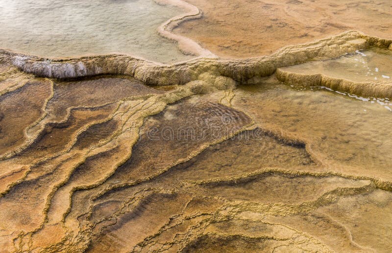 Nice Texture Background from Mammoth Hot Springs at Yellowstone ...