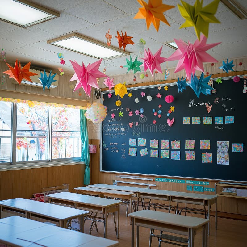 Nice Theme Indoor with Bright Colors Stock Photo - Image of student ...