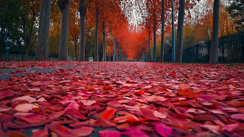 Nice Theme Landscape Picture Stock Photo - Image of foliage, maple ...