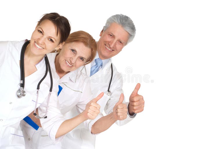 Nice three doctors stock image. Image of intelligence - 59336371