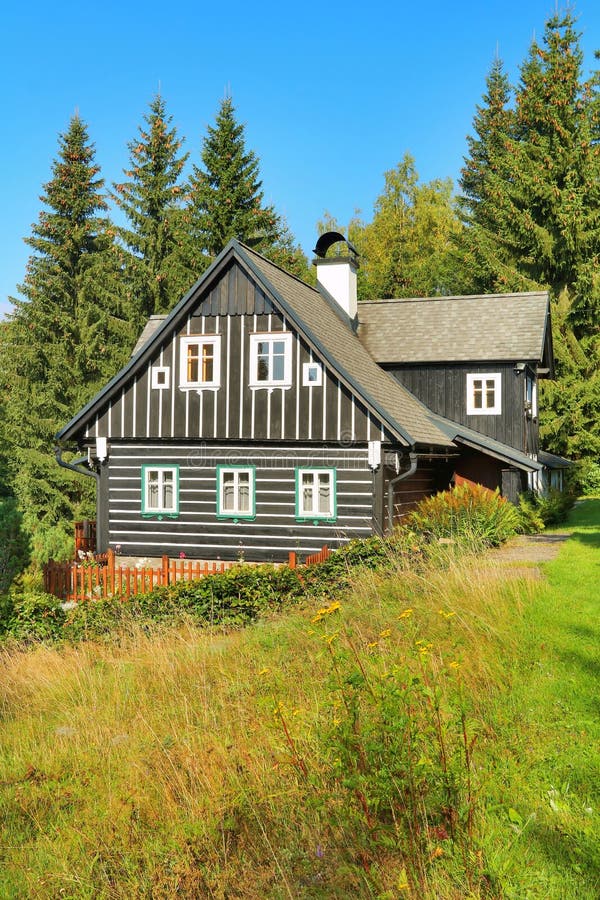 Nice Timber Cottage in Czech Republic Stock Image - Image of outdoor ...