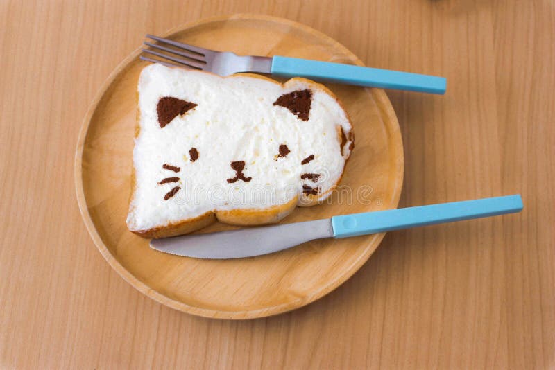 A nice toast stock image. Image of dessert, meal, cafe - 90492919