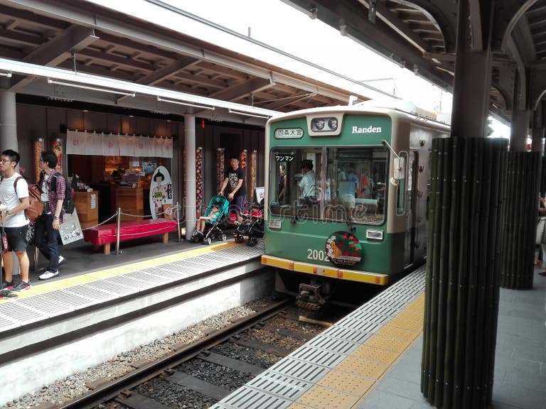 Nice Train Station in Arashiyama, Tokyo Editorial Stock Image - Image ...