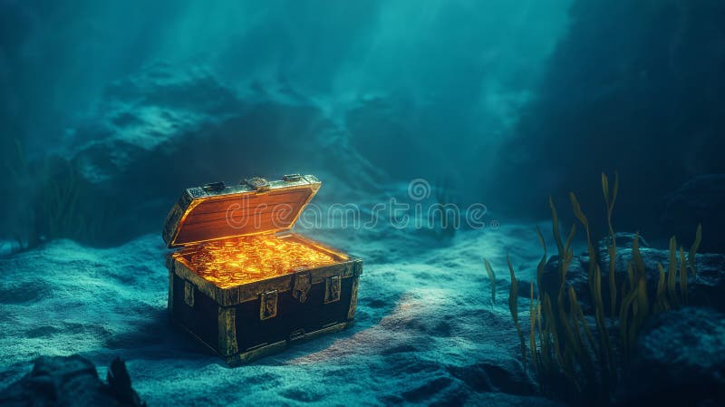 Nice Underwater Anime Theme Background for Wallpaper Stock Image ...