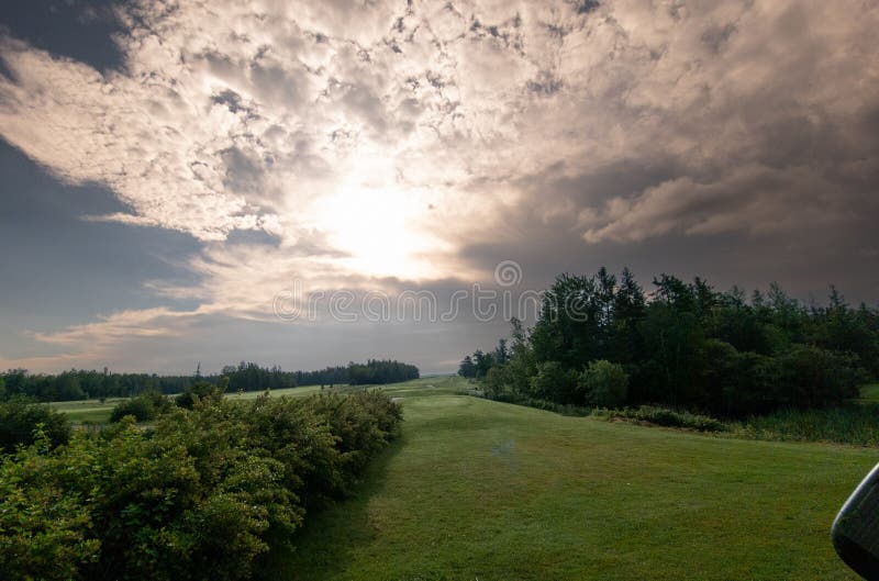 Nice View on a Canadian Golf Club Stock Image - Image of beautiful ...