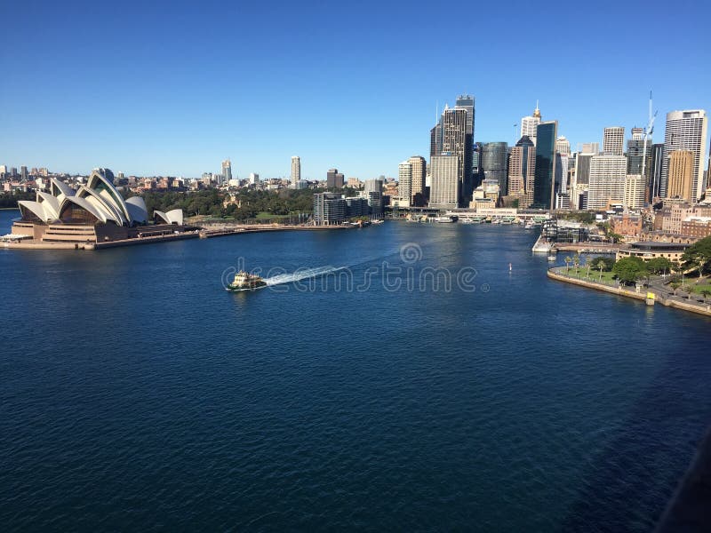 A nice view of CBD Sydney editorial stock image. Image of view - 67713534