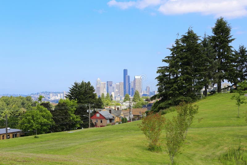 Nice View of the City through the Green Park Stock Photo - Image of ...