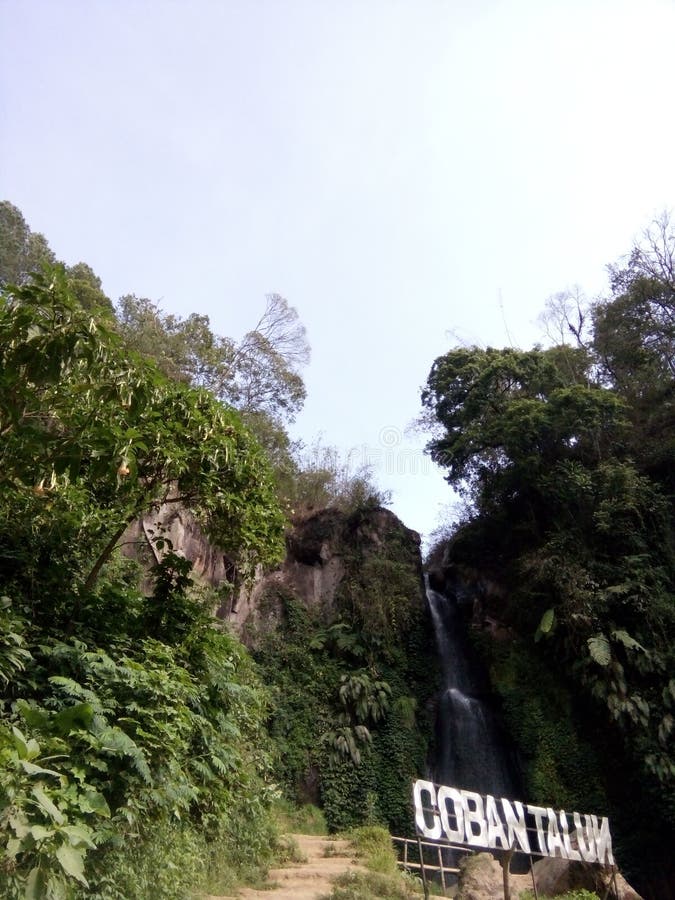 Nice View at Coban Rais Waterfall Editorial Photo - Image of waterfall ...