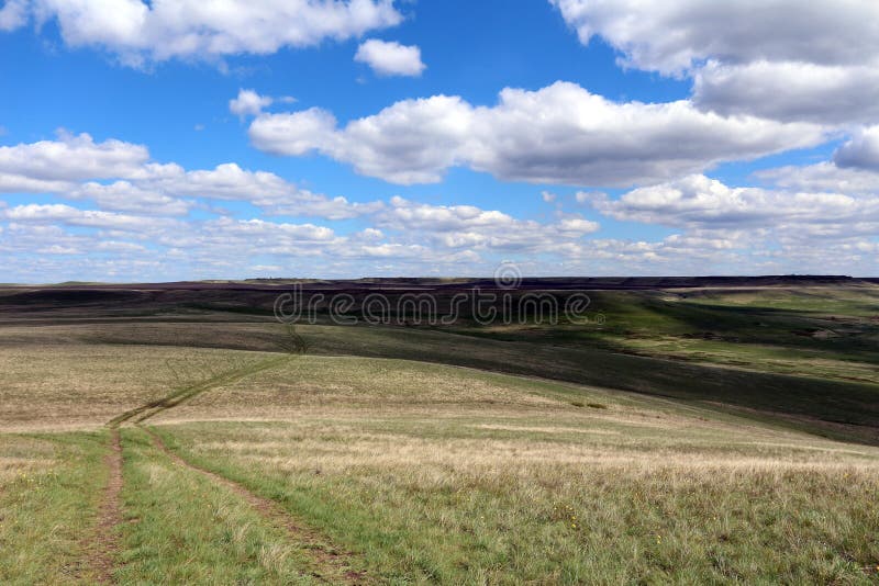 Nice View of the Field with a Road Stock Photo - Image of horizon ...