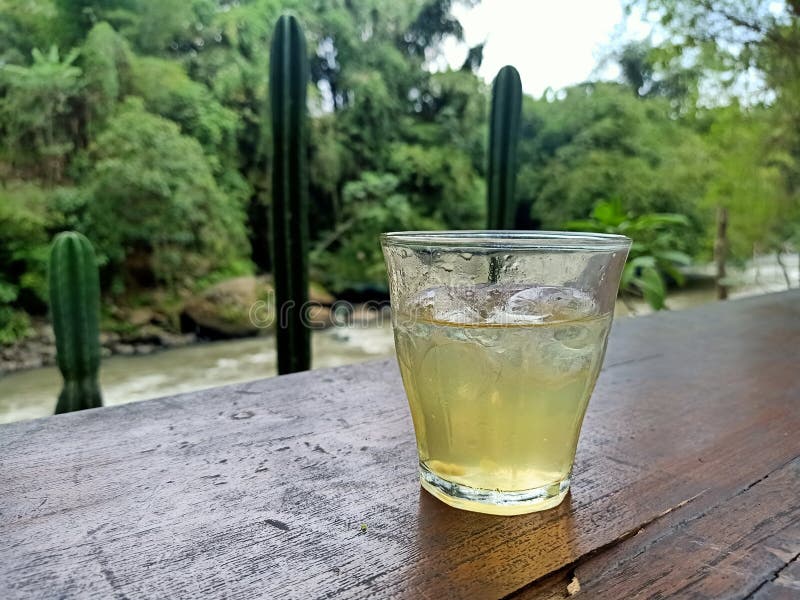 Nice View and a Glass of Local Drink Stock Photo - Image of nice, relax ...