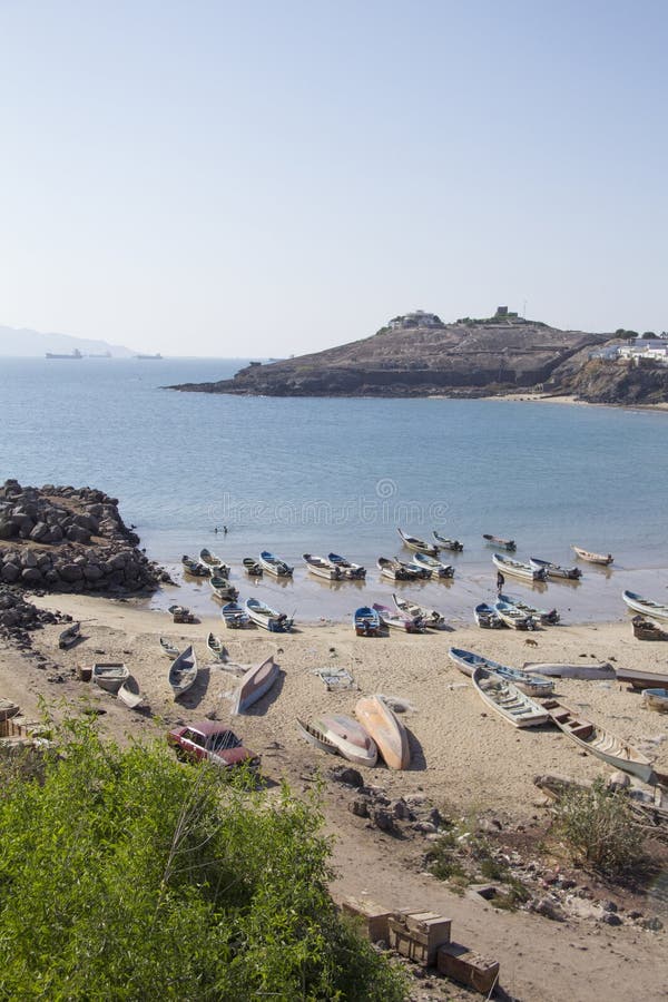 Nice View of the Gulf of Aden Stock Image - Image of coast, beach ...