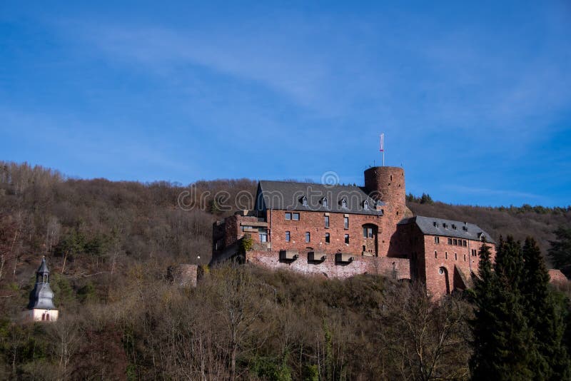 Nice View Of Hengebach Castle On The Rur In Heimbach Stock Photo ...