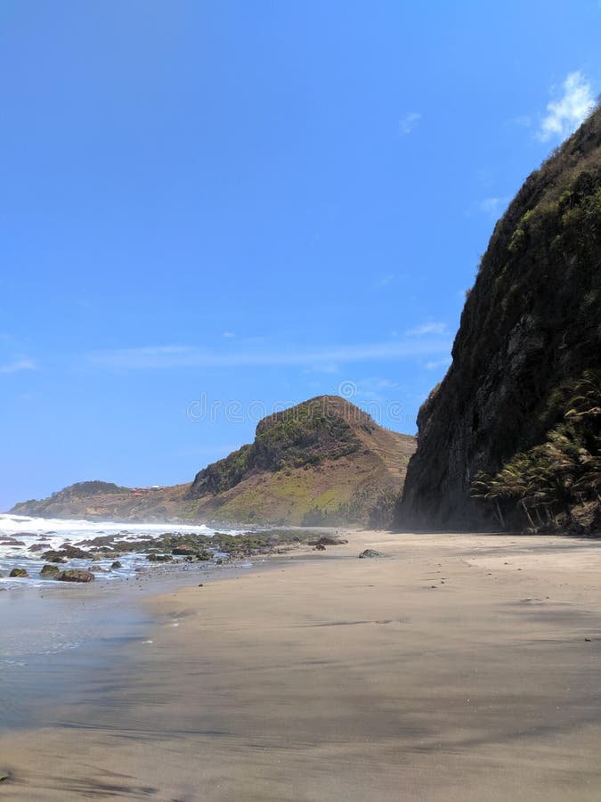Nice View on the Indonesian Beach Stock Photo - Image of nice, sand ...