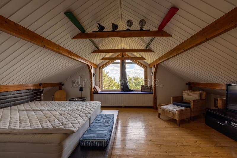 Nice View from the Inside of the Room on the Top Floor with a Large ...