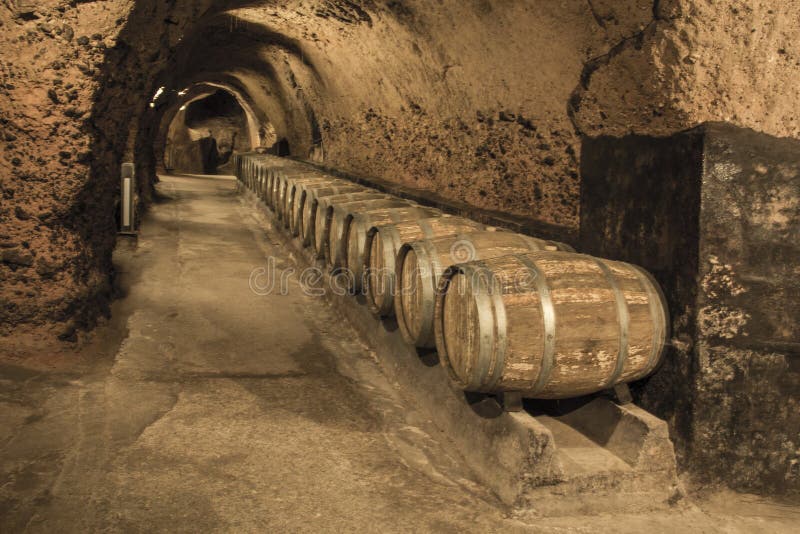 Nice View Inside the Winery Editorial Stock Image - Image of barrels ...