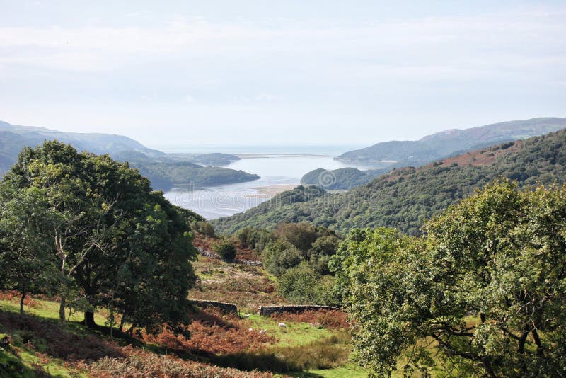 Nice View of the Mawddach Estuary in Wales Stock Image - Image of ...