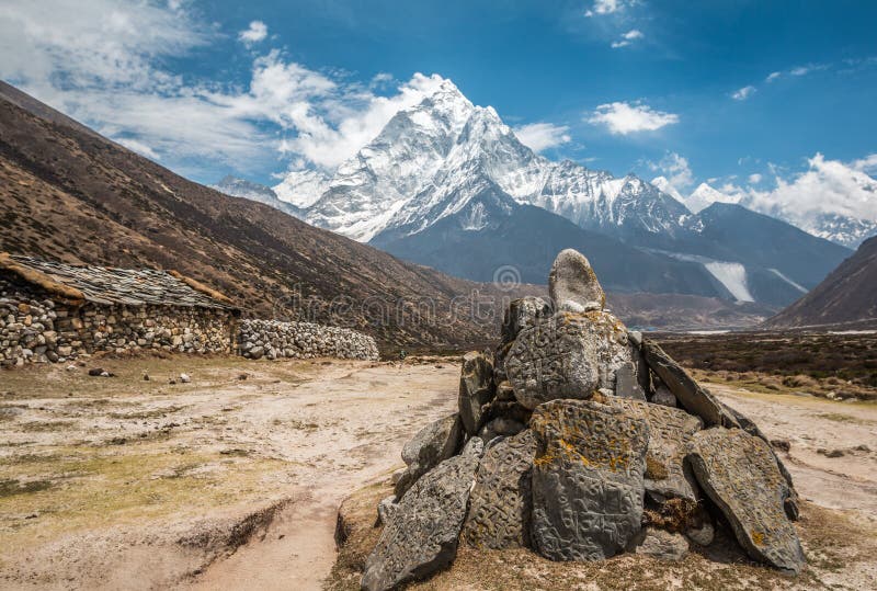 Nice View of Mountains in Trek Everest Nepal Stock Photo - Image of ...
