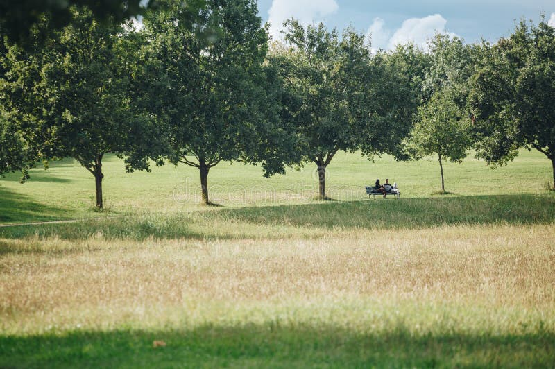 Nice View of the North Park in Milan - Italy. Stock Image - Image of ...