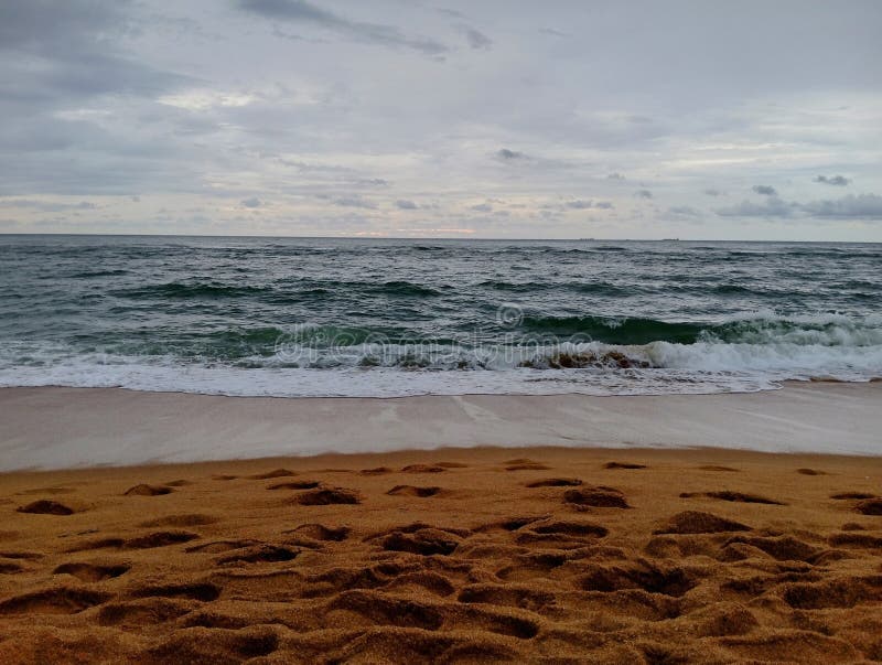 Nice View at the Ocean from the Beach Stock Photo - Image of colombo ...