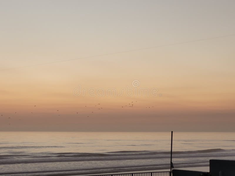 A Nice View of the Ocean from Florida. Stock Image - Image of morning ...