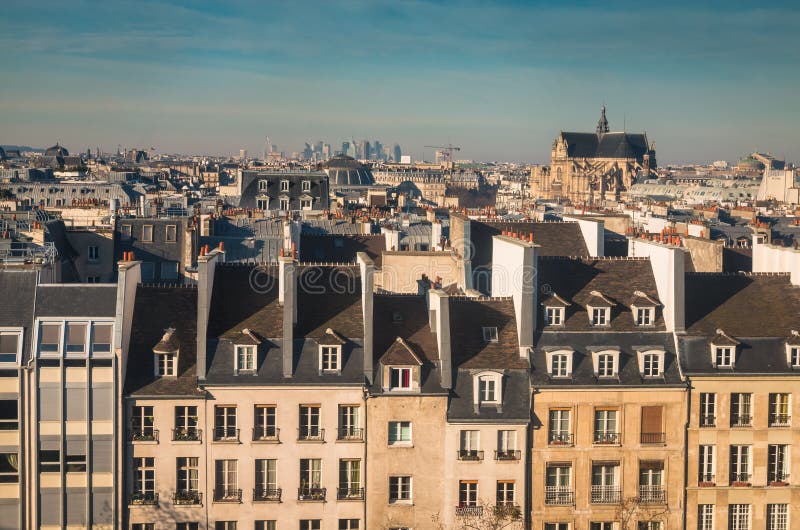 Nice view of Paris stock image. Image of beautiful, cityscape - 79050113