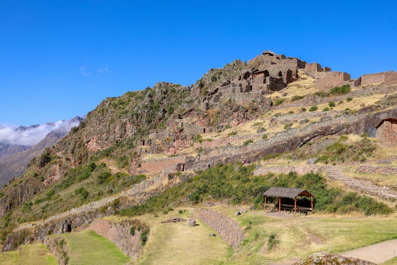 Nice View of the Pisac Ruins in Cusco Stock Photo - Image of ...