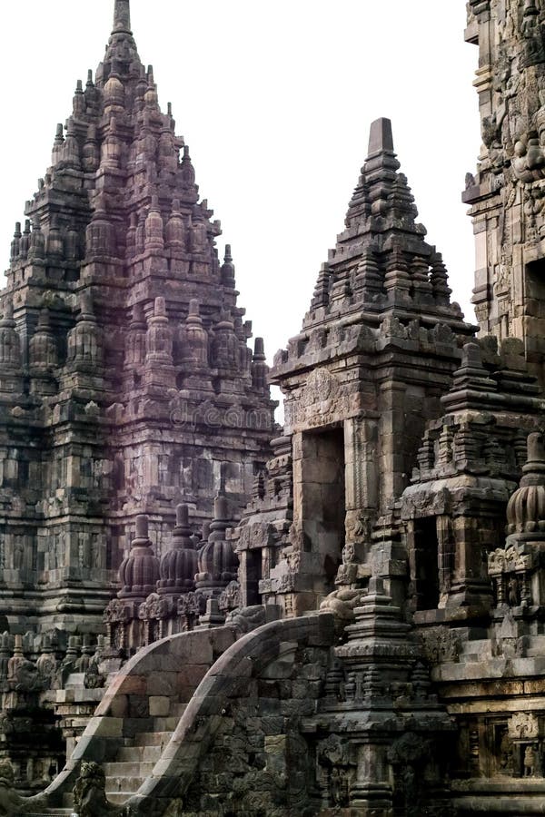 Nice View of Prambanan Temple Stock Photo - Image of monastery ...