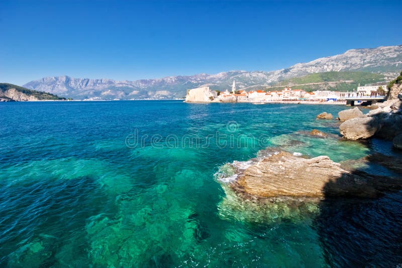 Nice view on sea stock photo. Image of relief, trip, rocks - 18200260