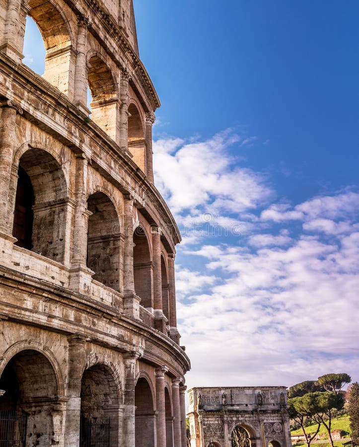 Colosseum side stock photo. Image of history, destination - 21426536