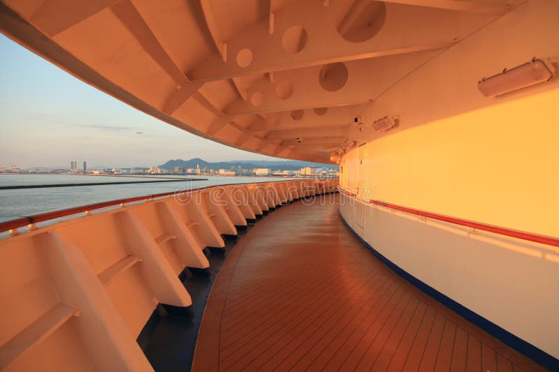 A Nice View of the Side of the Ship. Stock Photo - Image of walk, area ...