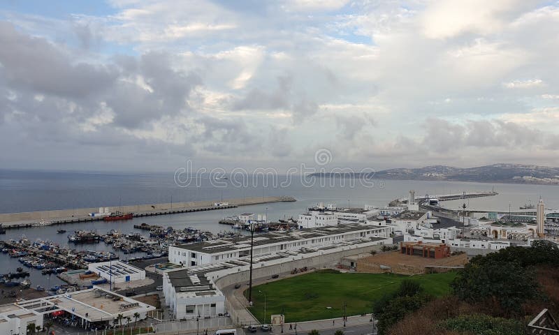 Nice View of Tangier Port in Morocco Editorial Stock Image - Image of ...