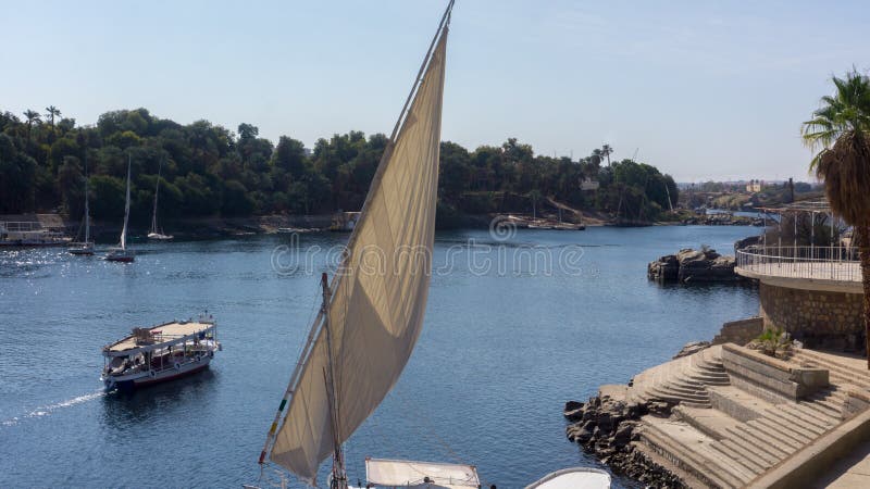 Nice view to Nile river stock image. Image of blue, africa - 85390713