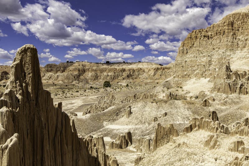 Nice View of the Valley from the Top of a Ridge in Cathedral Gorge ...