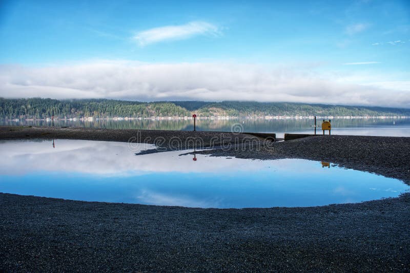 A Nice View of Water and Blue Sky Stock Photo - Image of shore, view ...