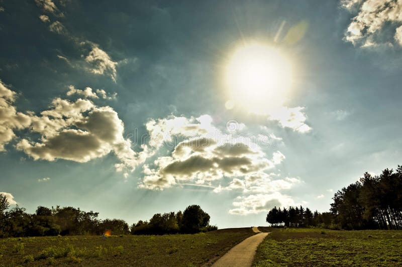 Nice View of the Way To Heaven Stock Image - Image of view, beautiful ...