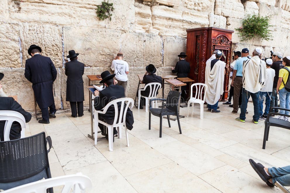 Nice View of the the Western Wall Editorial Stock Image - Image of ...