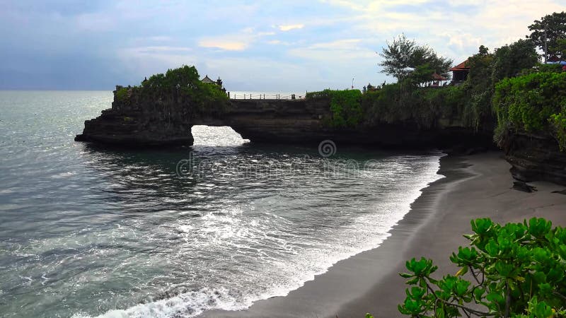 Nice Views of the Beach and Cliffs at Tanah Lot, Bali Stock Photo ...
