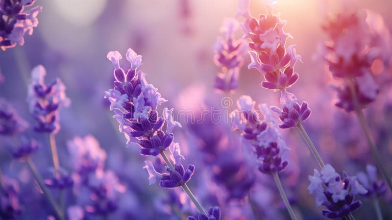 Nice violet lavender stock photo. Image of closeup, blooming - 337783762