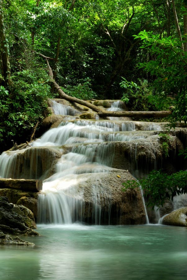 Nice waterfall stock image. Image of flow, light, beauty - 12500743