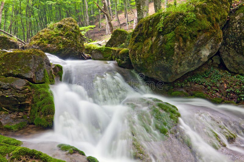 Nice waterfall stock image. Image of natural, outdoor - 25063447