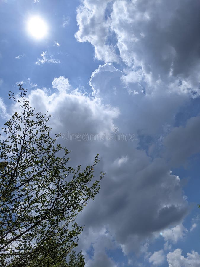 Nice Weather with Cloud and Blue Sky Stock Photo - Image of winter ...